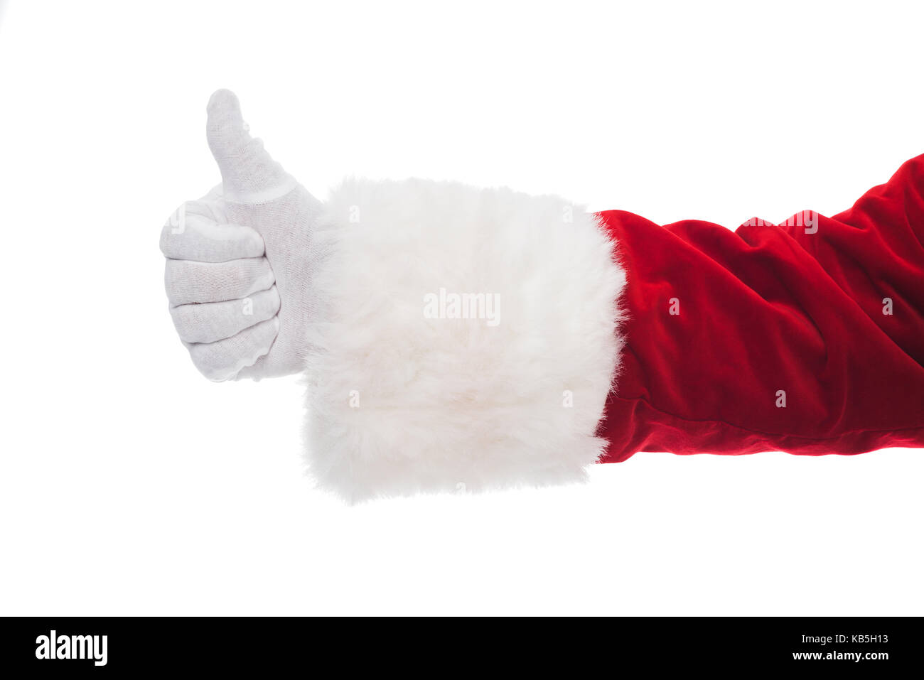 santa showing thumb up Stock Photo - Alamy
