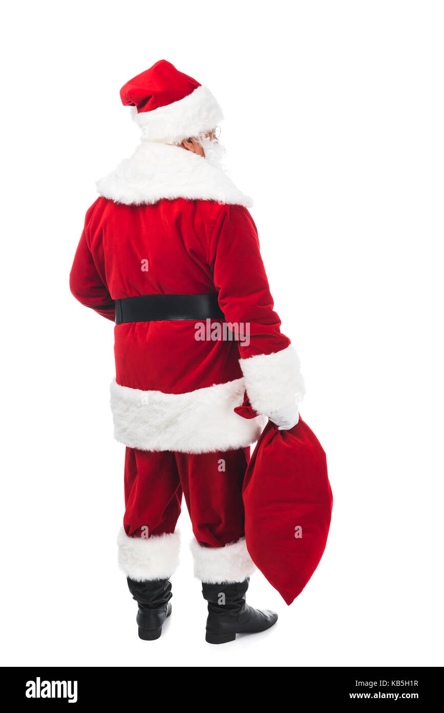 Santa claus back view Cut Out Stock Images & Pictures - Alamy