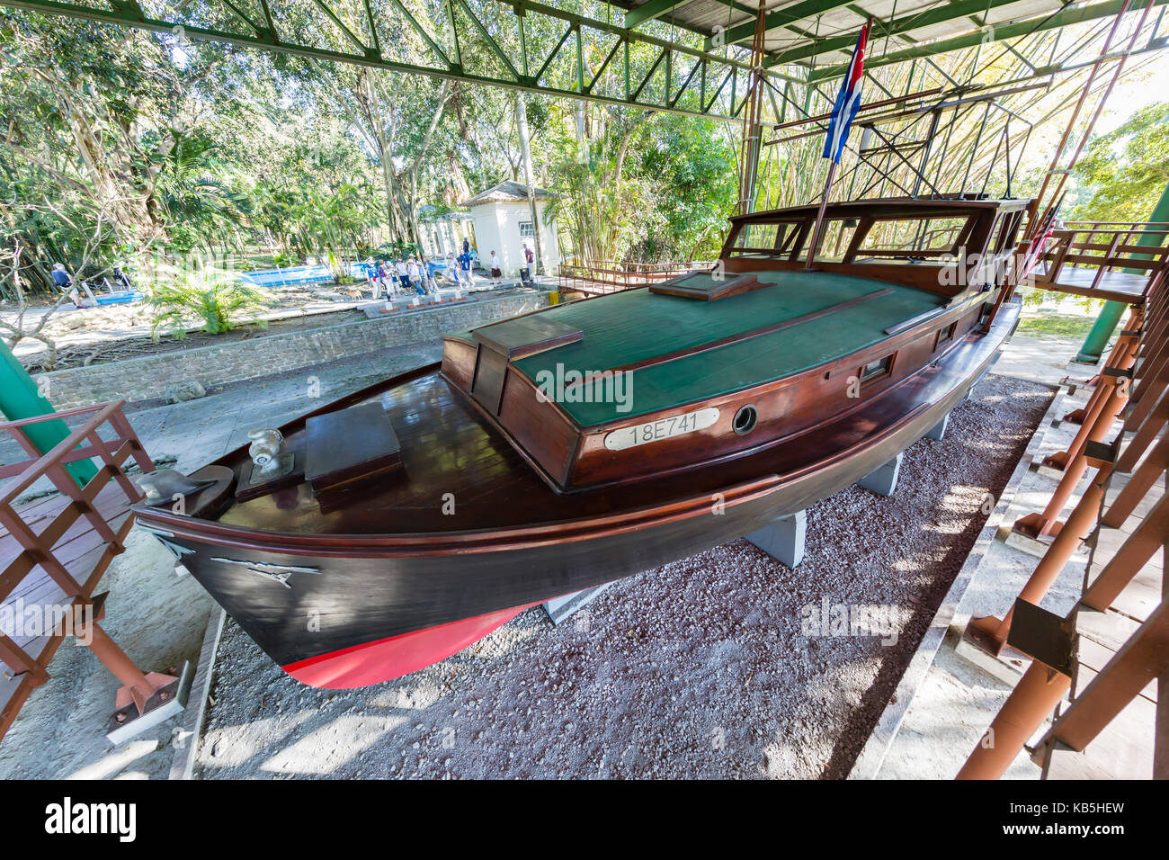 Ernest Hemingway's boat named Pilar at Finca Vigia (Finca La Vigia), in ...