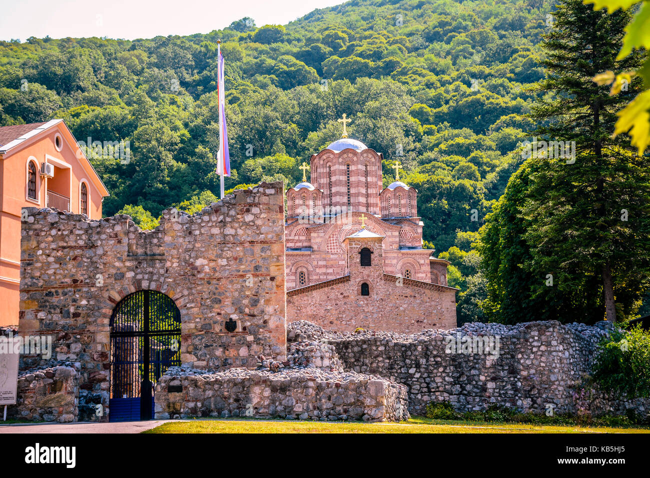 Serbian orthodox monastery Ravanica Stock Photo - Alamy