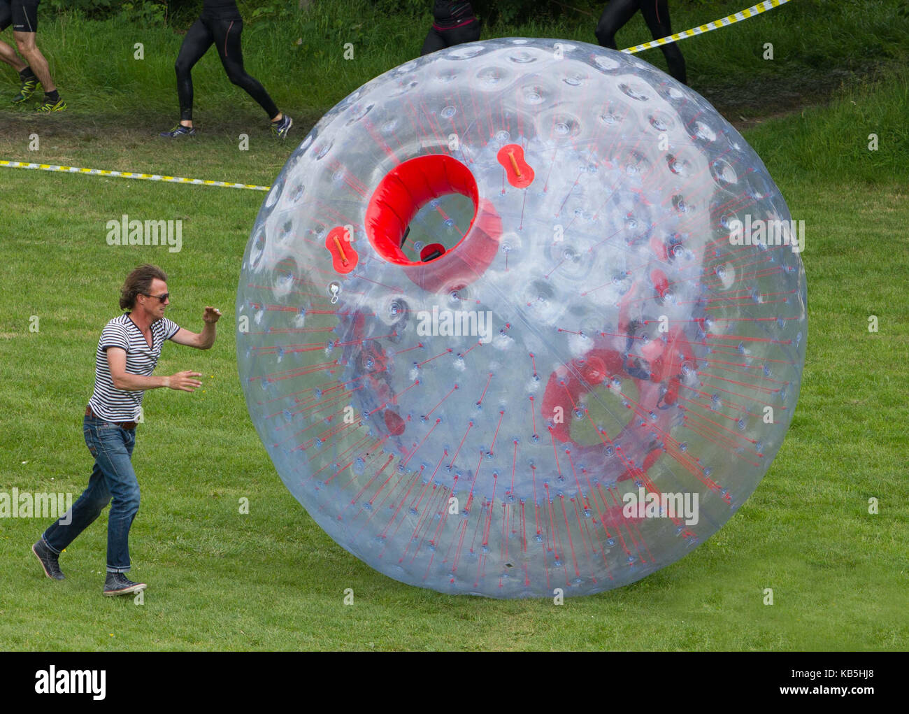 Spinning the ball Stock Photo - Alamy