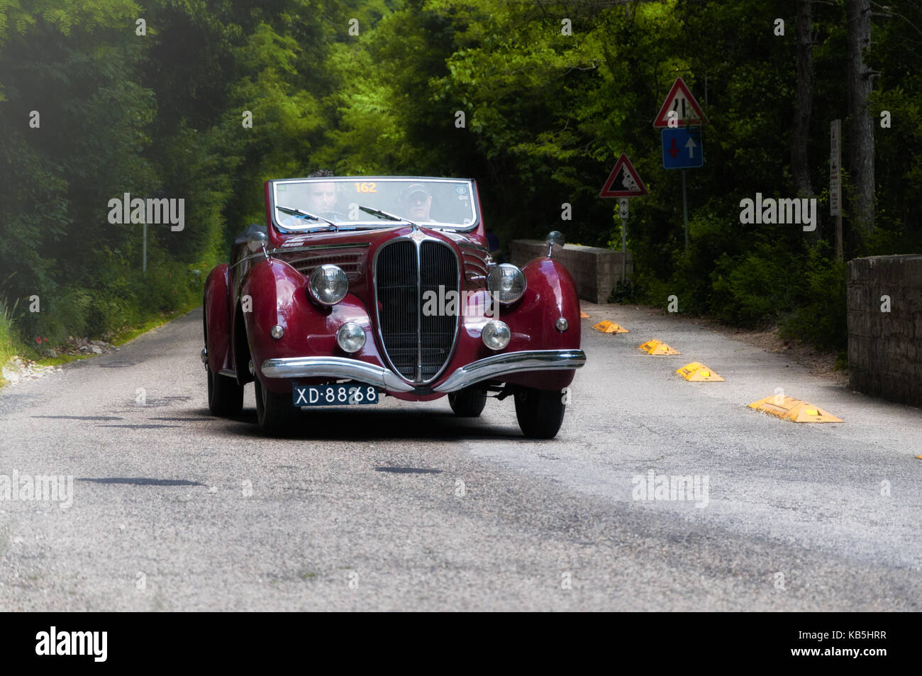 DELAHAYE 135 MS 1947 1 on an old racing car in rally Mille Miglia 2017 ...