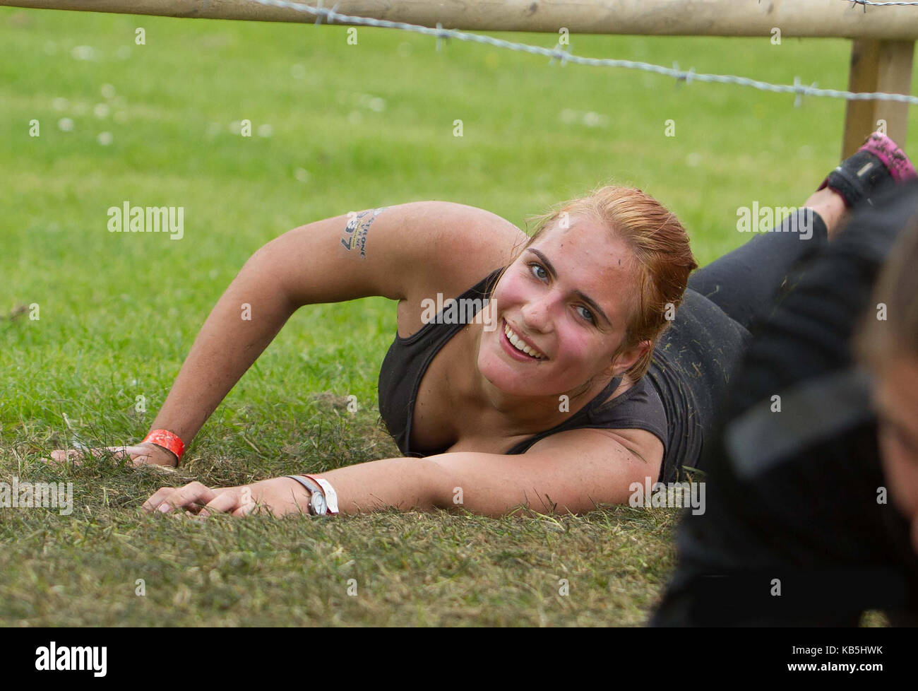 Strong viking mud race Stock Photo - Alamy