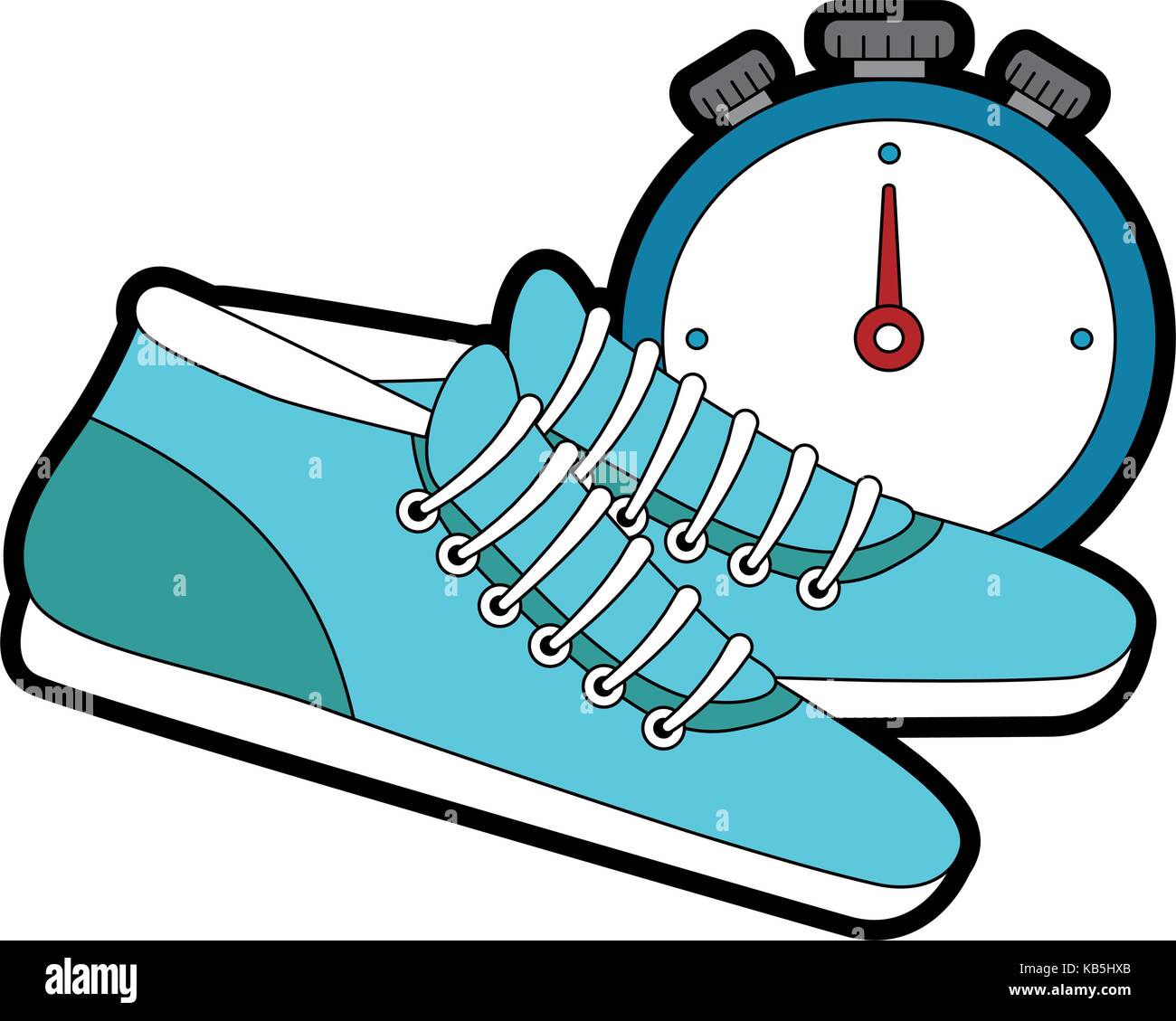 chronometer timer with tennis vector illustration design Stock Vector ...