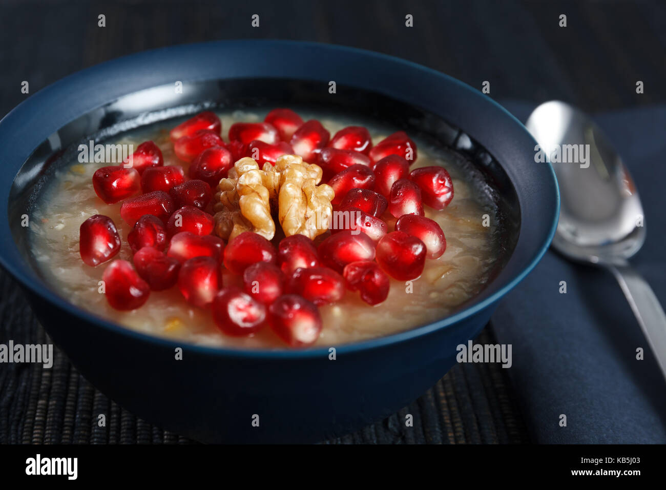 Traditional Turkish dessert ashure - Noah's Pudding Stock Photo - Alamy