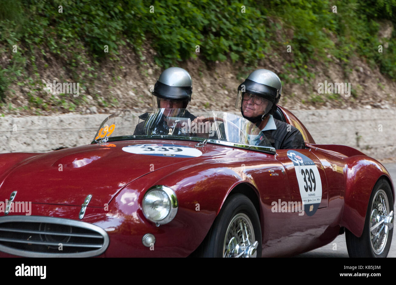 BIANCHI PANHARD ITALFRANCE 750 S COLLI 1954 on an old racing car in ...
