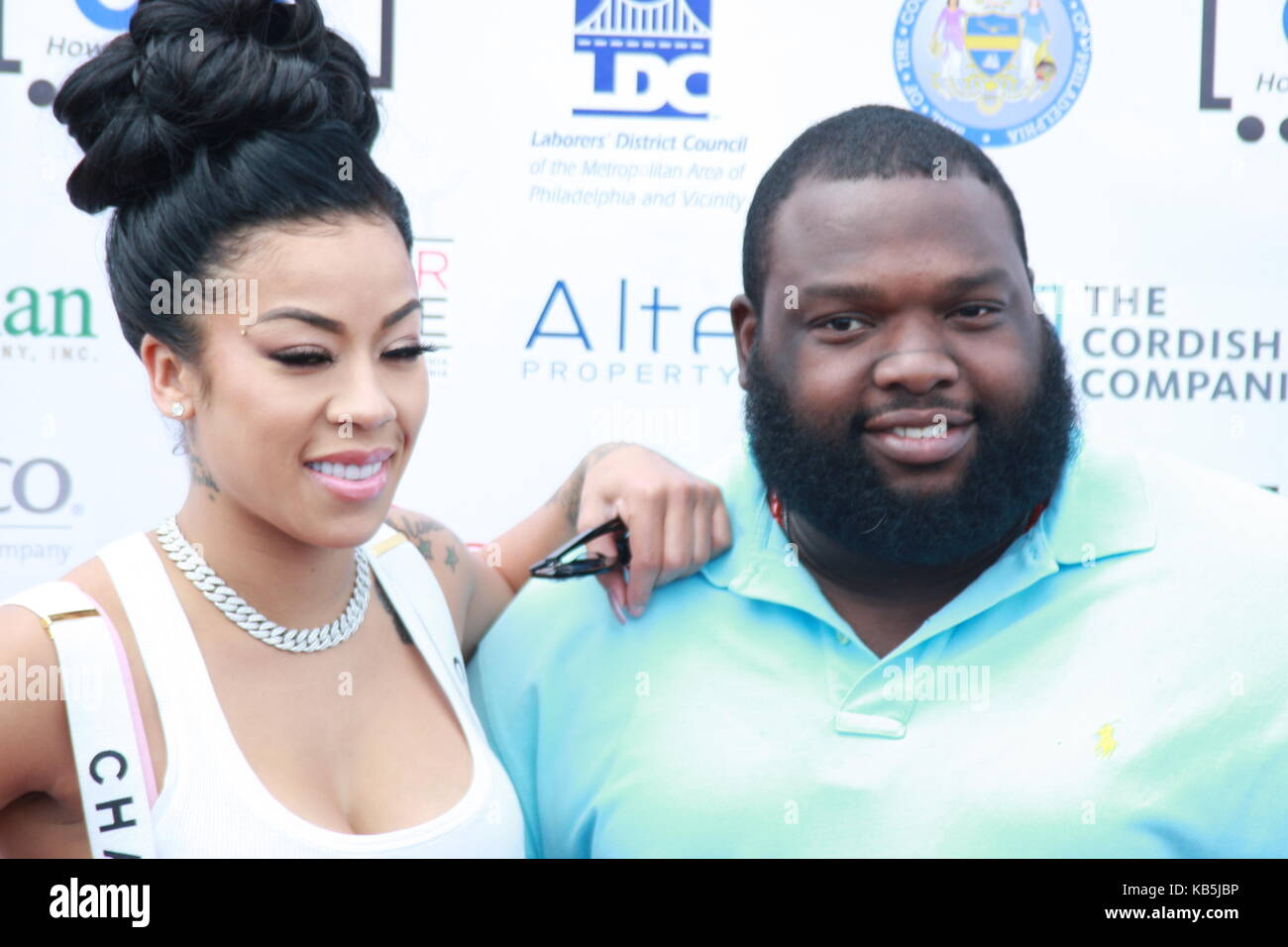 Singer Keisha Cole attending a Community Appreciation Day in ...