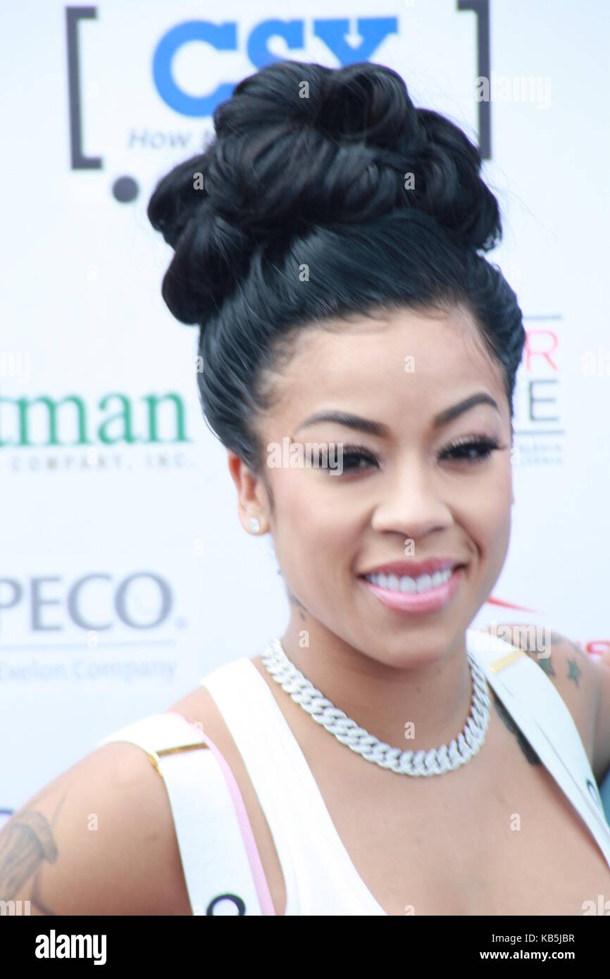 Singer Keisha Cole attending a Community Appreciation Day in ...