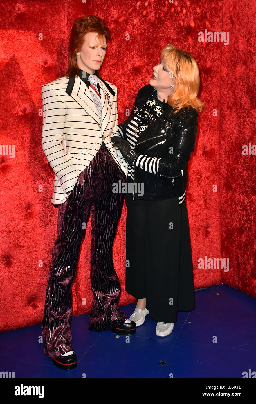 Berlin, Germany. 28th Sep, 2017. Entertainer Romy Haag poses next to ...