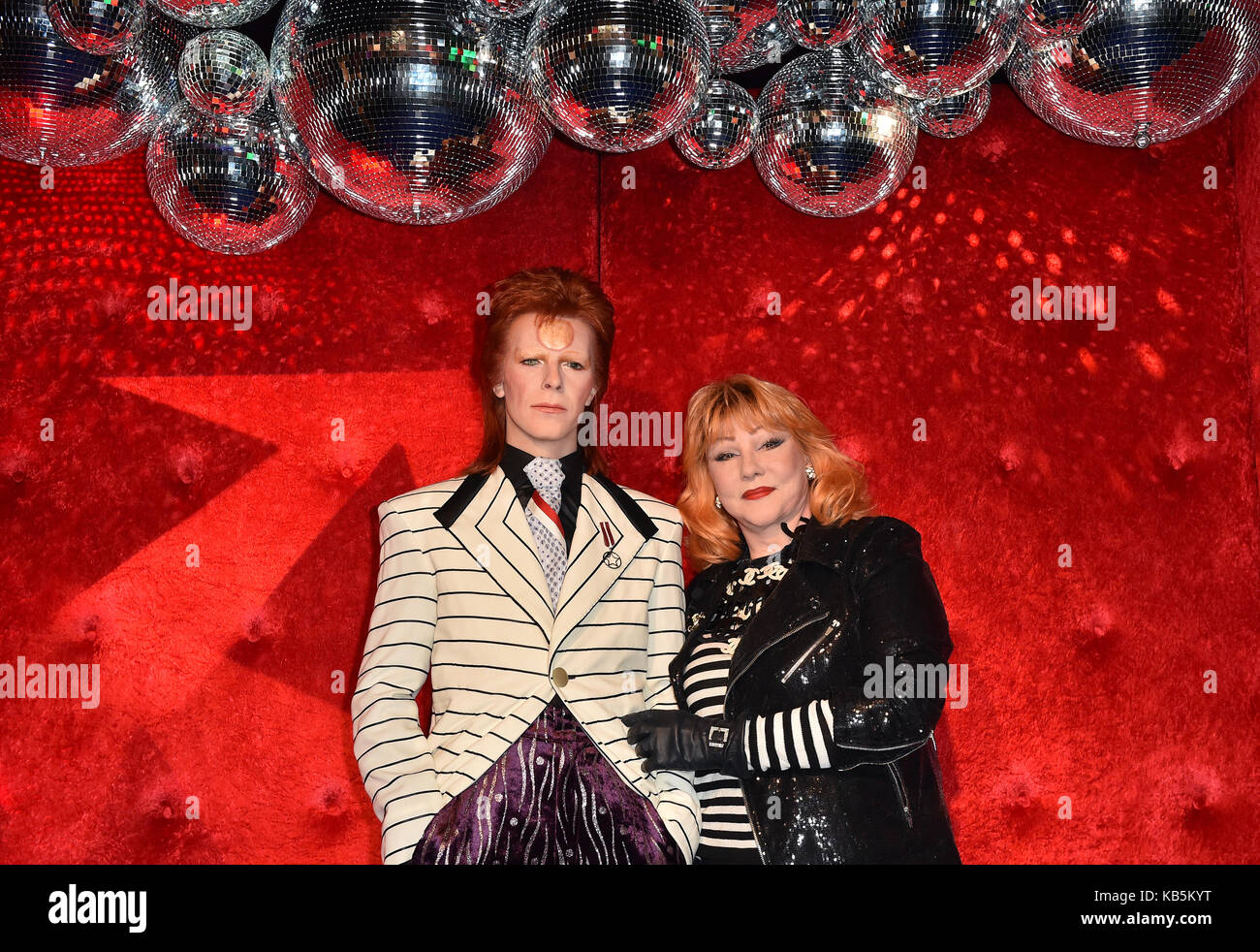 Berlin, Germany. 28th Sep, 2017. Entertainer Romy Haag poses next to ...