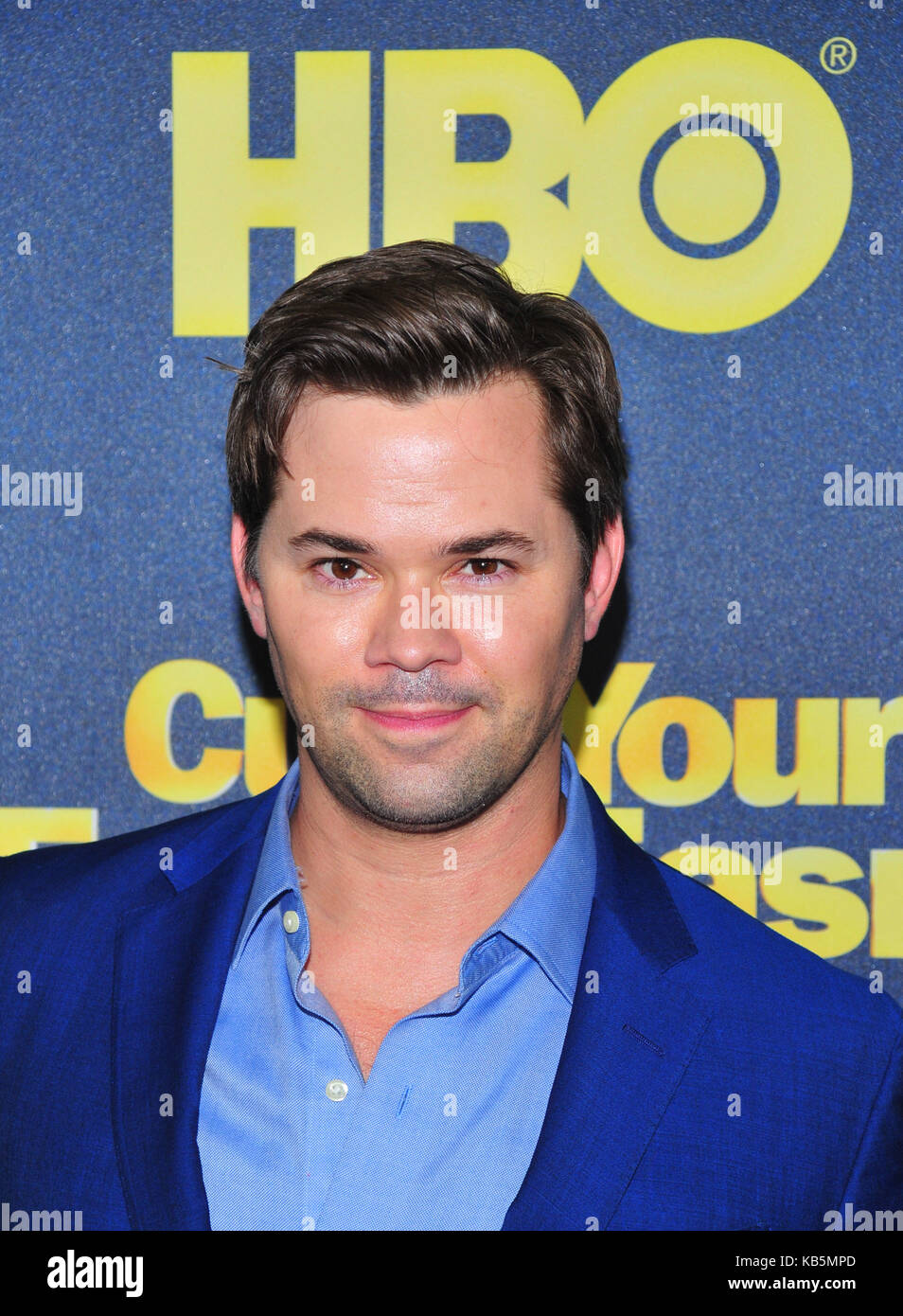 New York, NY, USA. 27th Sep, 2017. Andrew Rannells attends 'Curb Your ...