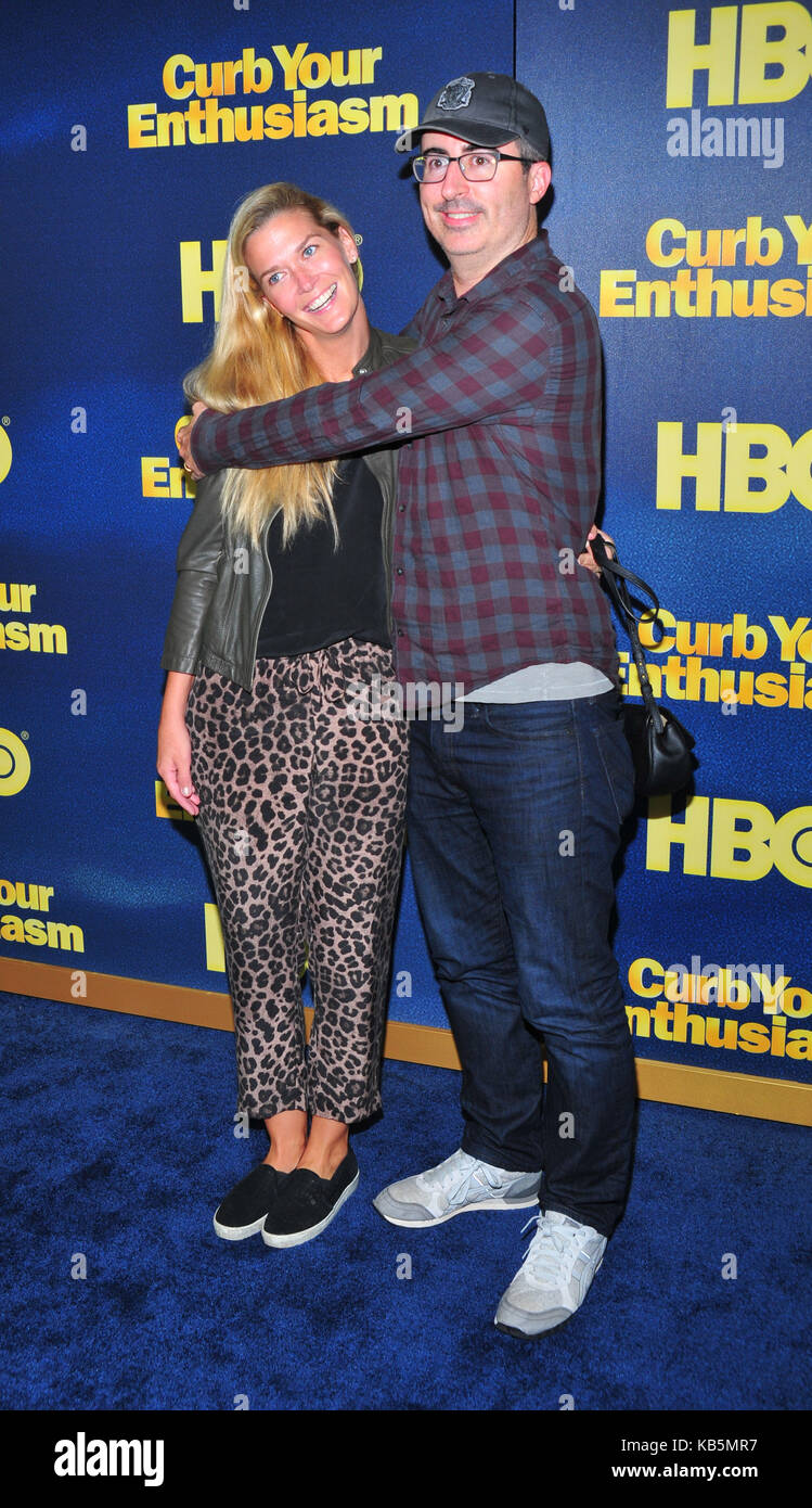 New York, NY, USA. 27th Sep, 2017. Kate Norley and John Oliver attends ...
