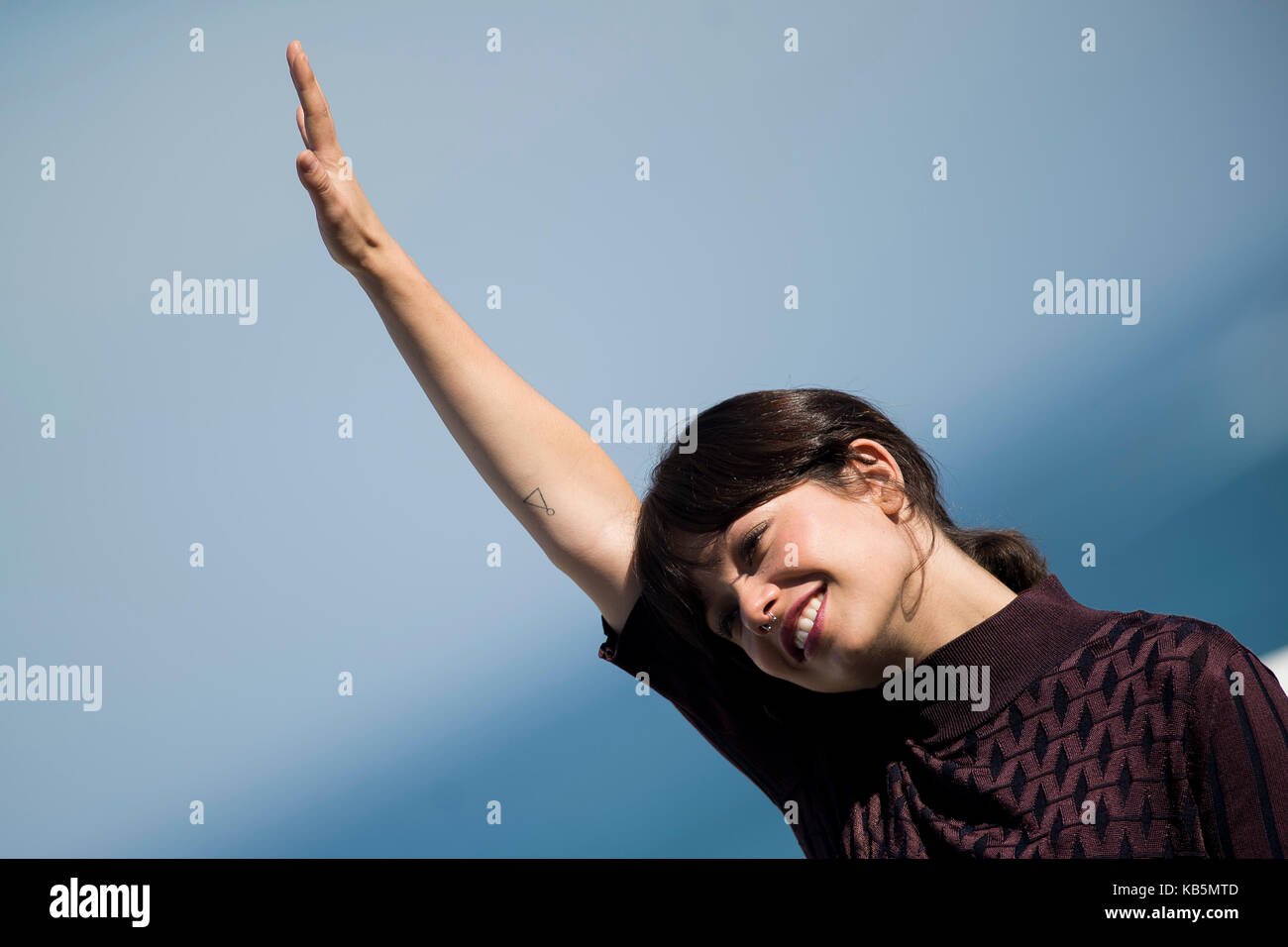 San Sebastian, Spain. 28th Sep, 2017. Actress Ana Castillo at the ...