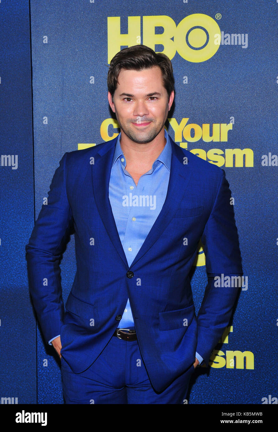New York, NY, USA. 27th Sep, 2017. Andrew Rannells attends 'Curb Your ...