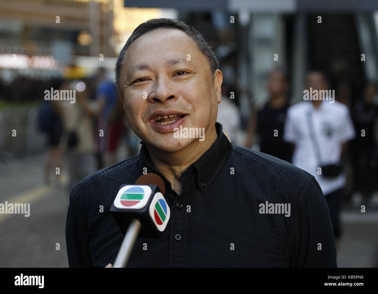 Hong Kong, CHINA. 28th Sep, 2017. Benny Tai, an academic and the ...