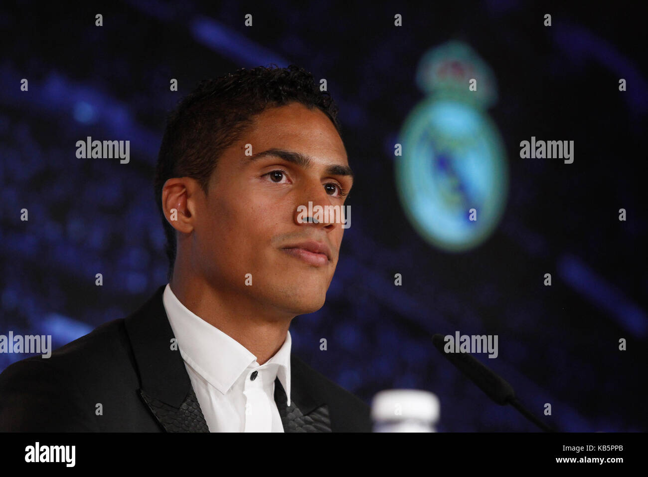 Madrid, Spain. 28th Sep, 2017. French football player Raphael Varane ...