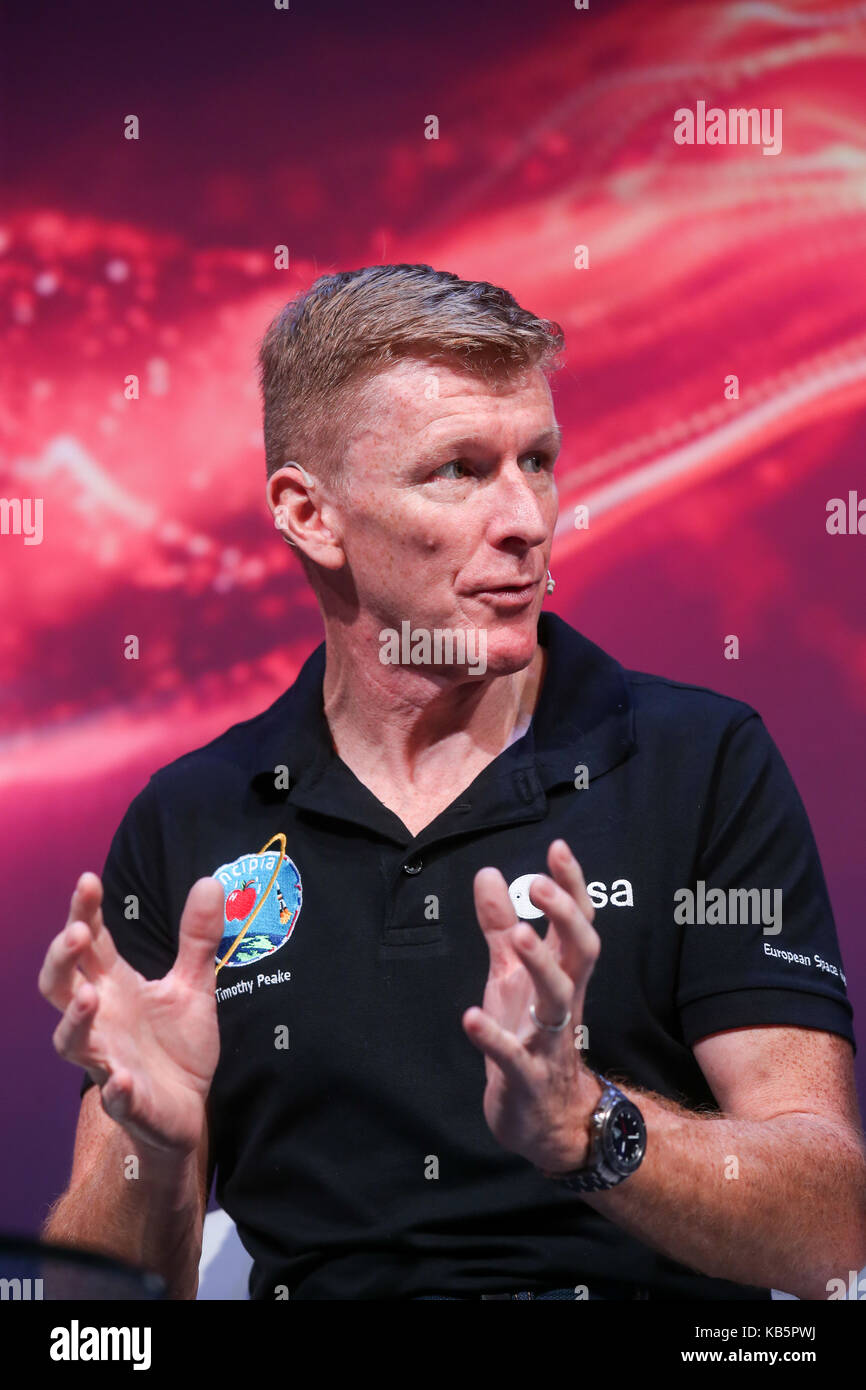 New Scientist Live, London, UK. 28th Sep, 2017. Astronauts, Tim Peake ...