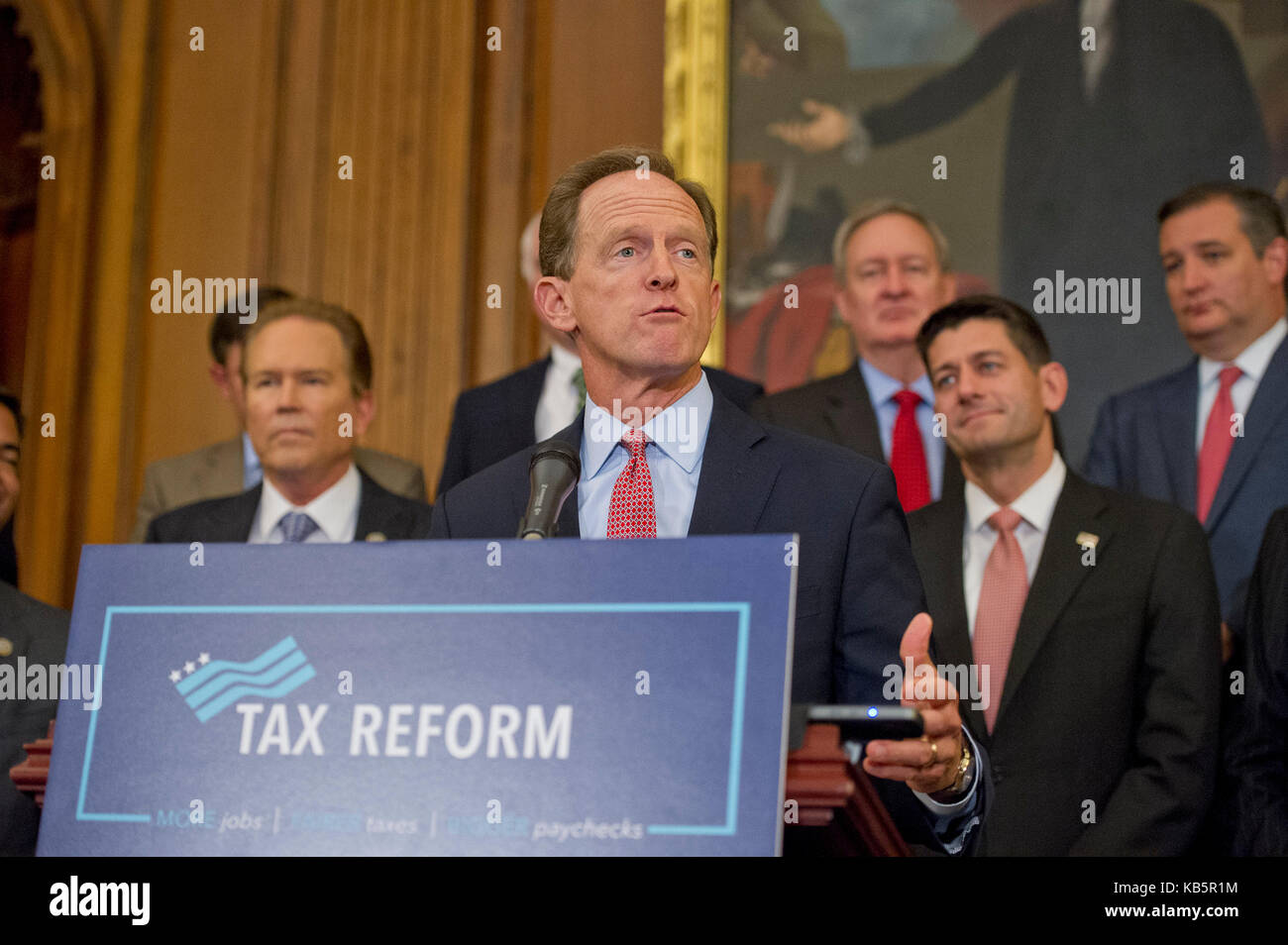 United States Senator Pat Toomey (Republican of Pennsylvania) makes ...