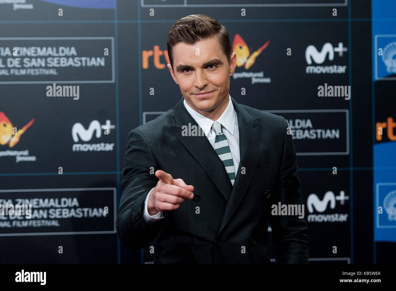 San Sebastian, Spain. 28th Sep, 2017. Actor Dave Franco at the red ...