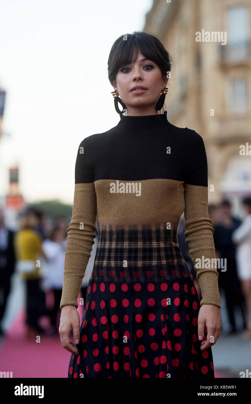 San Sebastian, Spain. 28th Sep, 2017. Actress Anna Castillo at the red ...