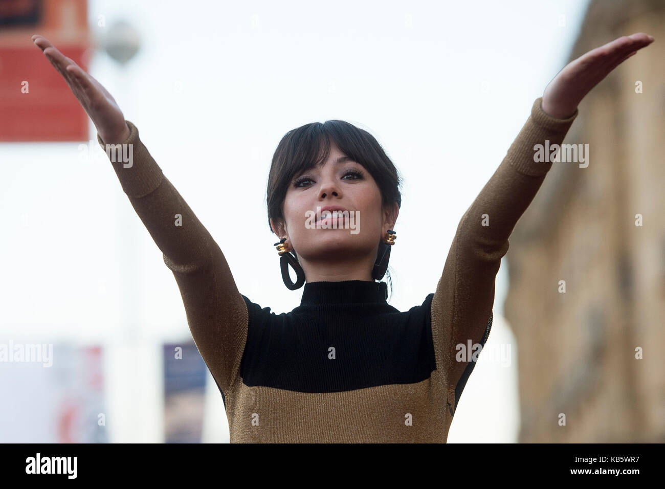 San Sebastian, Spain. 28th Sep, 2017. Actress Anna Castillo at the red ...