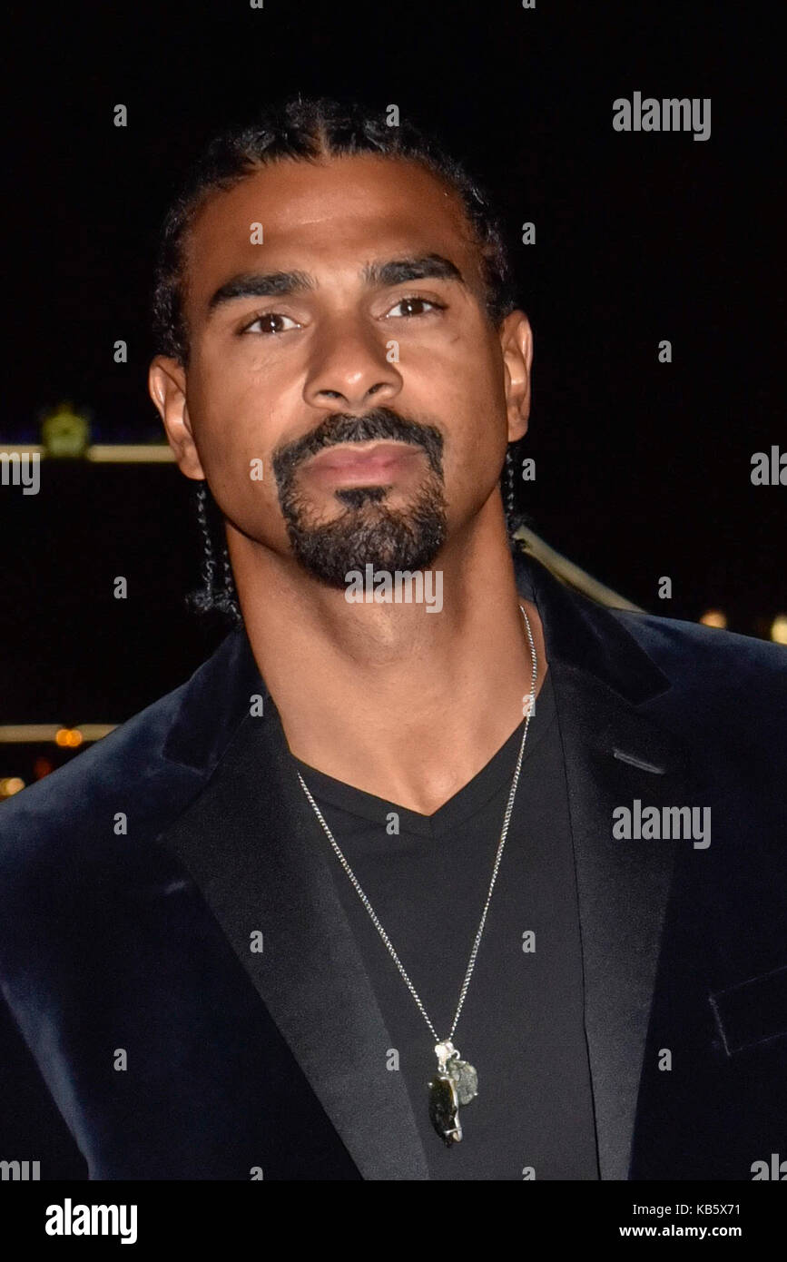London, UK. 28th Sep, 2017. David Haye, British professional boxer ...