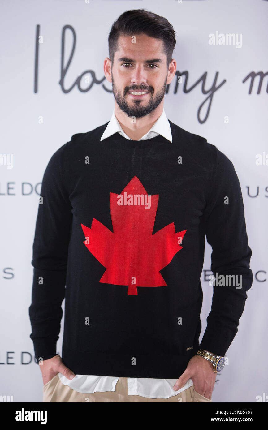 Isco Alarcon during a in the presentation of the clothing brand Noble ...