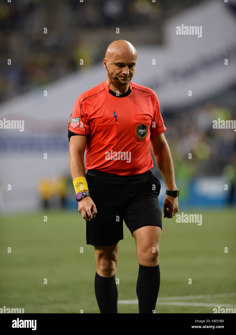 Seattle, WASHINGTON, USA. 27th Sep, 2017. Referee ROBERT SIBIGA during ...