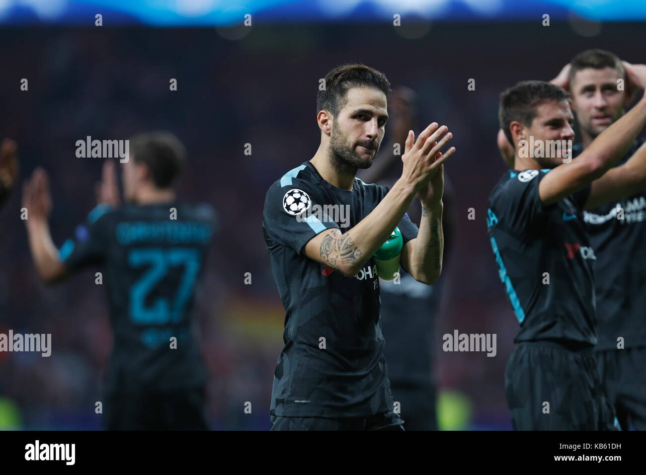 Madrid, Spain. 27th Sep, 2017. Cesc Fabregas (Chelsea) Football/Soccer ...