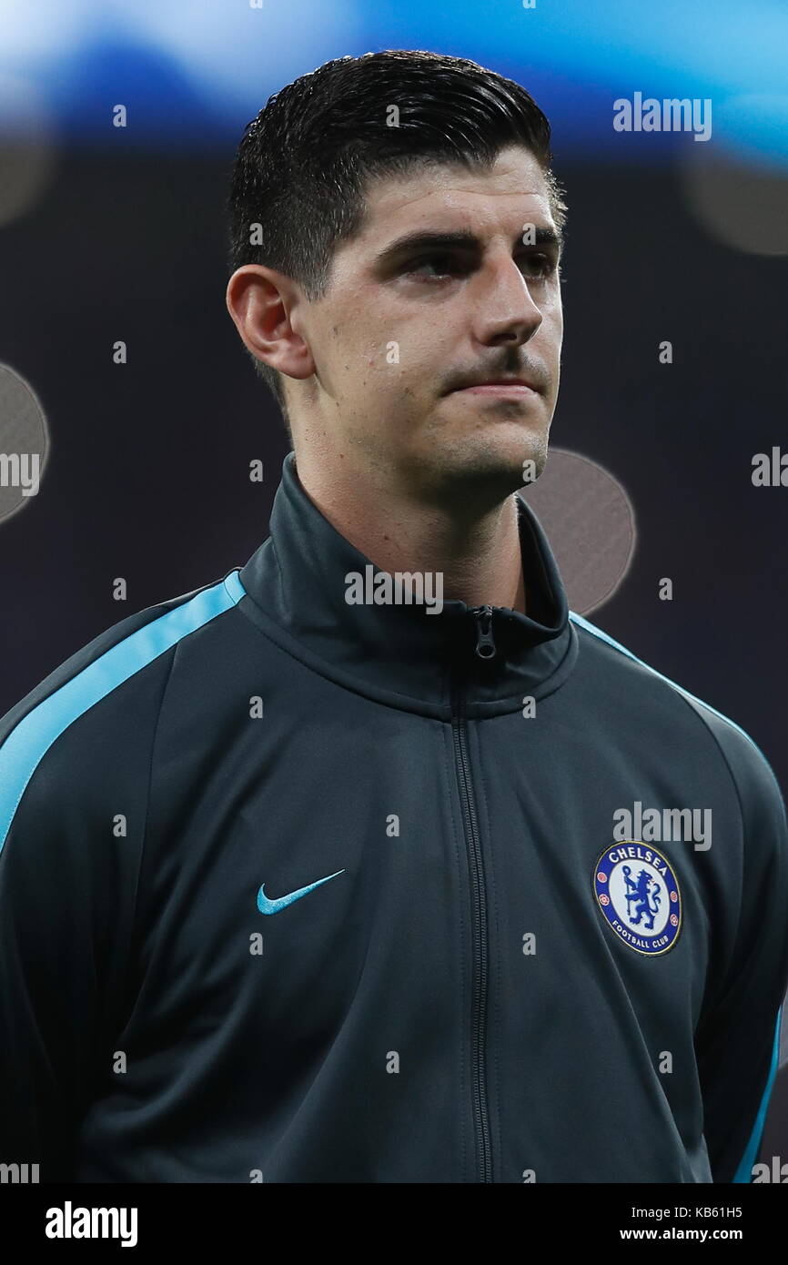 Madrid, Spain. 27th Sep, 2017. Thibaut Courtois (Chelsea) Football ...