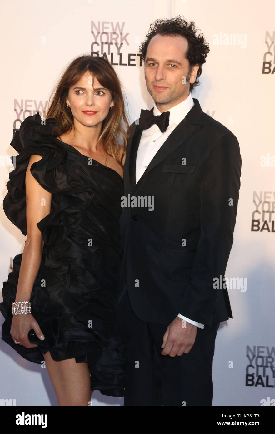 New York, USA. 28th Sep, 2017. Actress KERI RUSSELL and MATTHEW RHYS ...