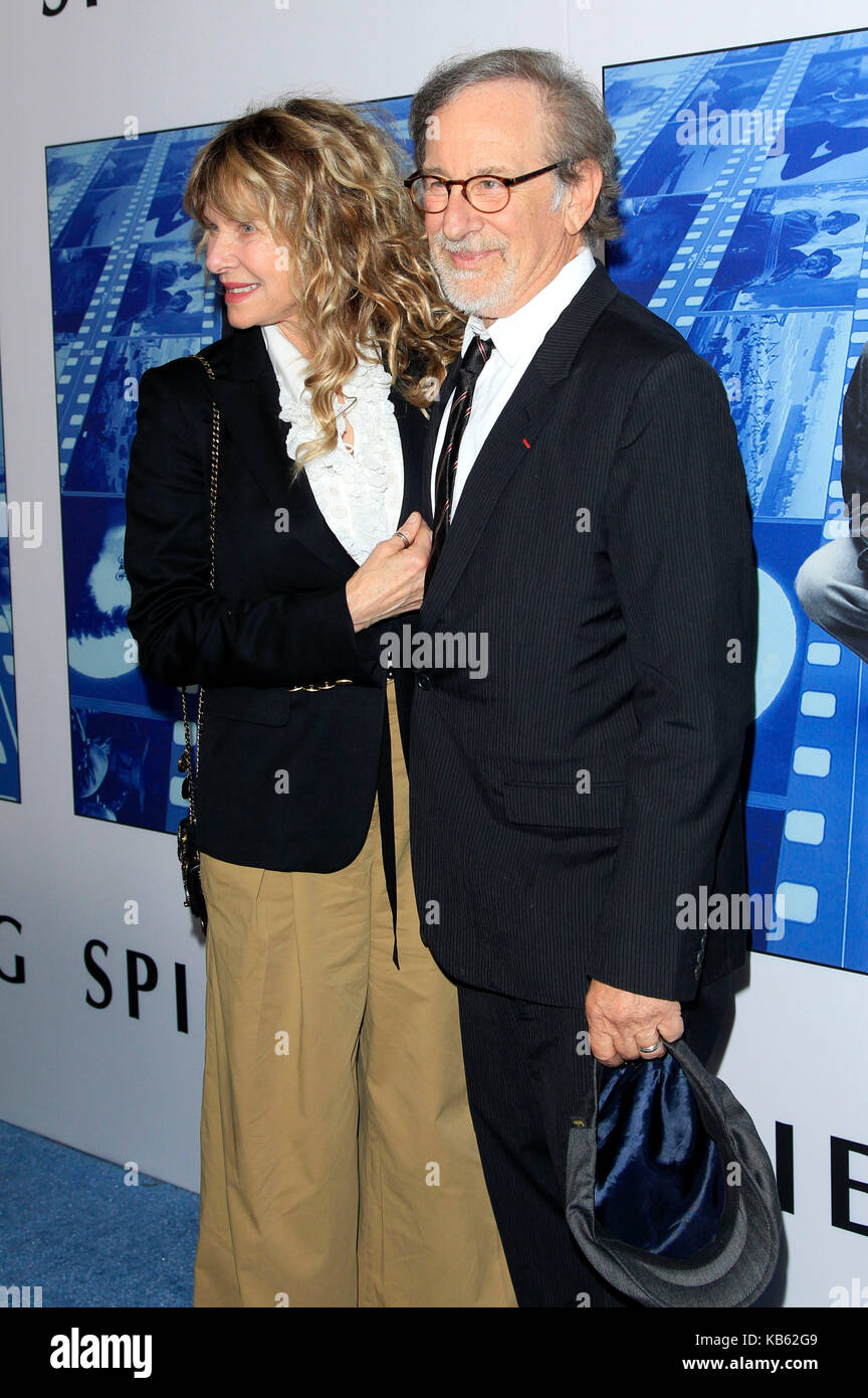 Kate Capshaw and her husband Steven Spielberg attend the premiere of ...