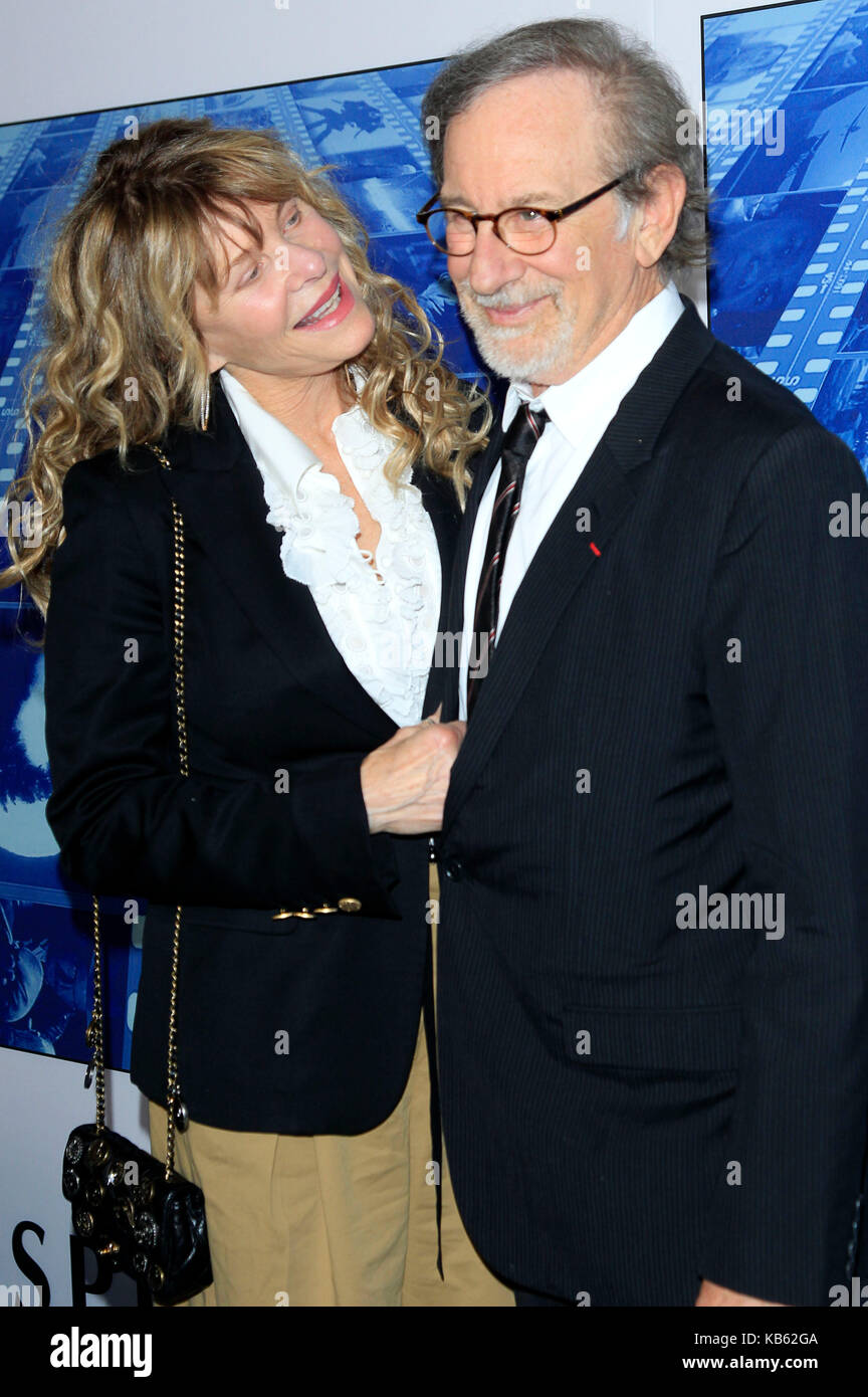Kate Capshaw and her husband Steven Spielberg attend the premiere of ...