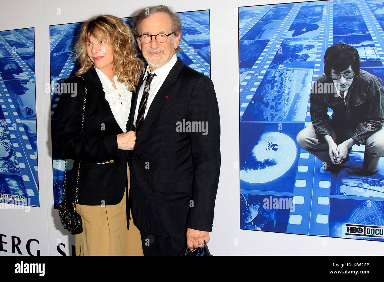 Kate Capshaw and her husband Steven Spielberg attend the premiere of ...