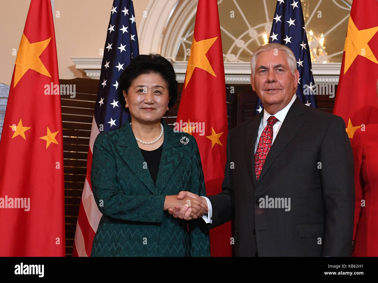 Washington, DC, USA. 28th Sep, 2017. Chinese Vice Premier Liu Yandong ...