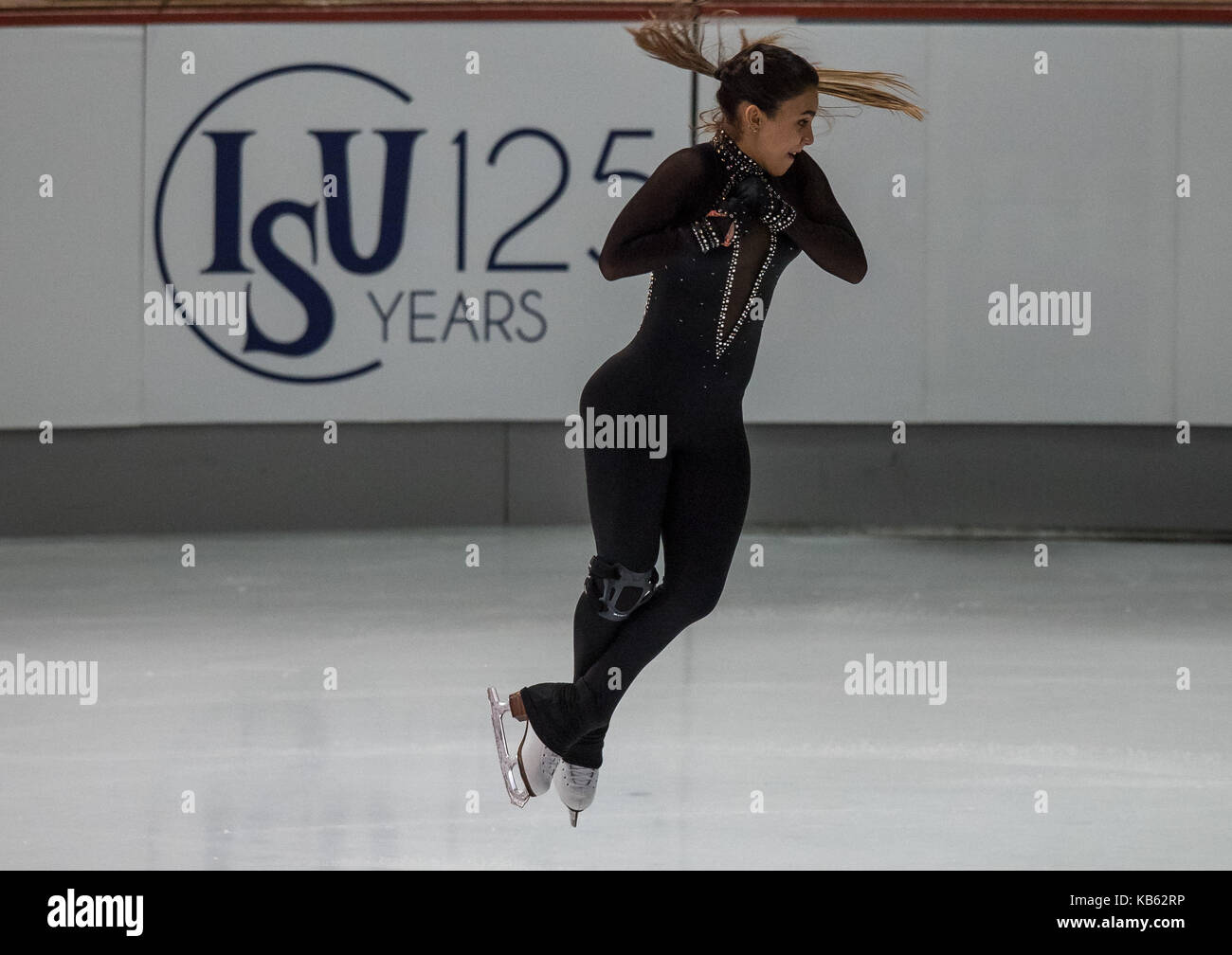 Sofia Del Rio from Mexico in action during the ladies' singles short ...