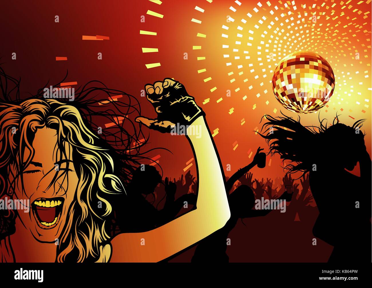 After party woman Stock Vector Images - Alamy