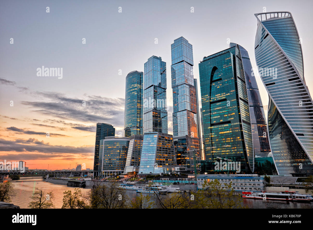 High-rise buildings of Moscow International Business Centre (MIBC ...