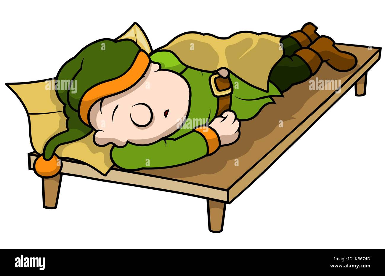 Sleeping elf Stock Vector Images - Alamy