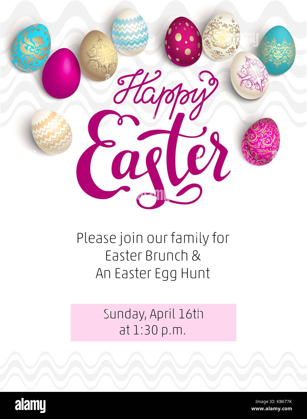 Happy easter lettering creative Cut Out Stock Images & Pictures - Alamy