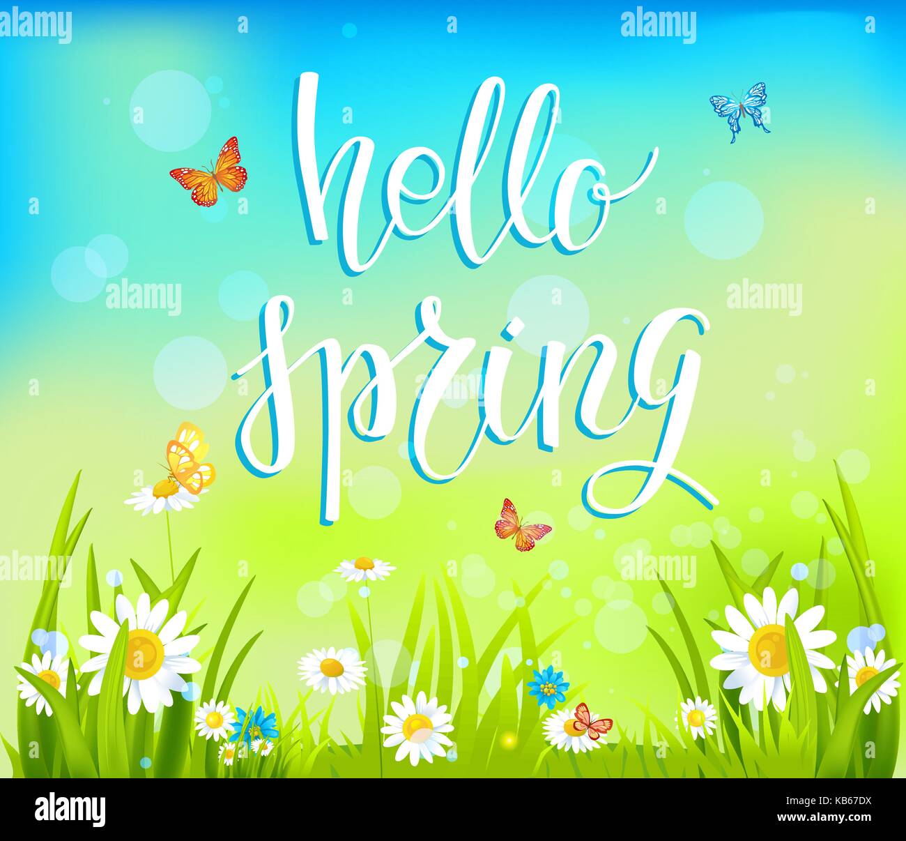 Vector spring background Stock Vector Image & Art - Alamy