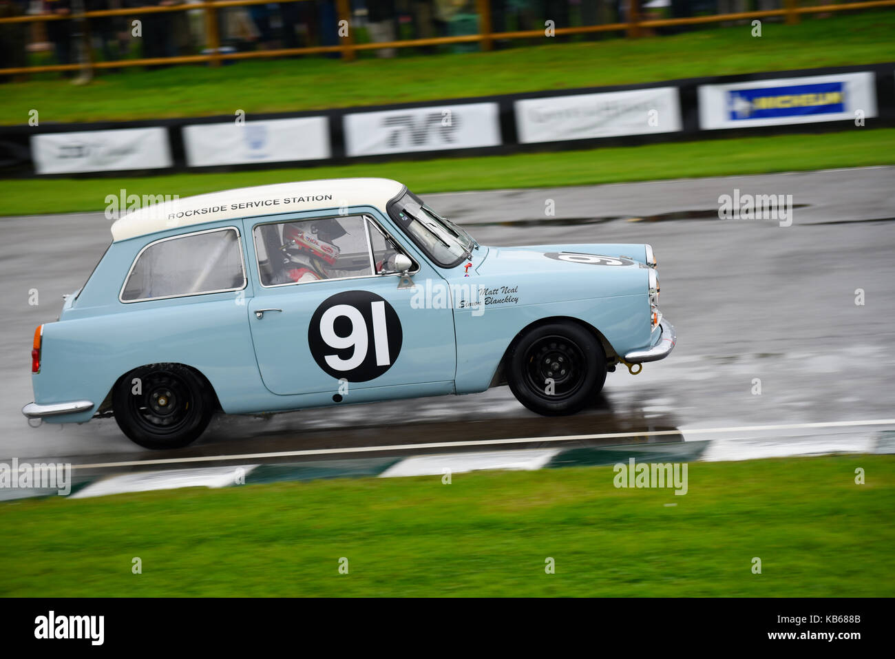 Austin A40 owned by Simon Blackley driven by Matt Neal racing in the St ...