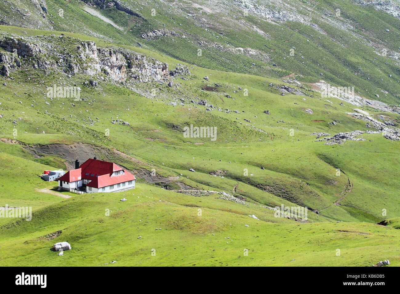 View of Chalet Real in Fuente De, Picos de Europa, Cantabria, Spain ...