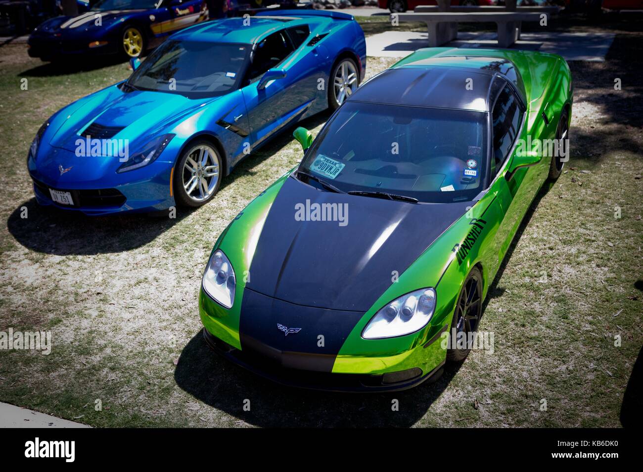 The owner of this green Corvette came all the way from Texas to the ...