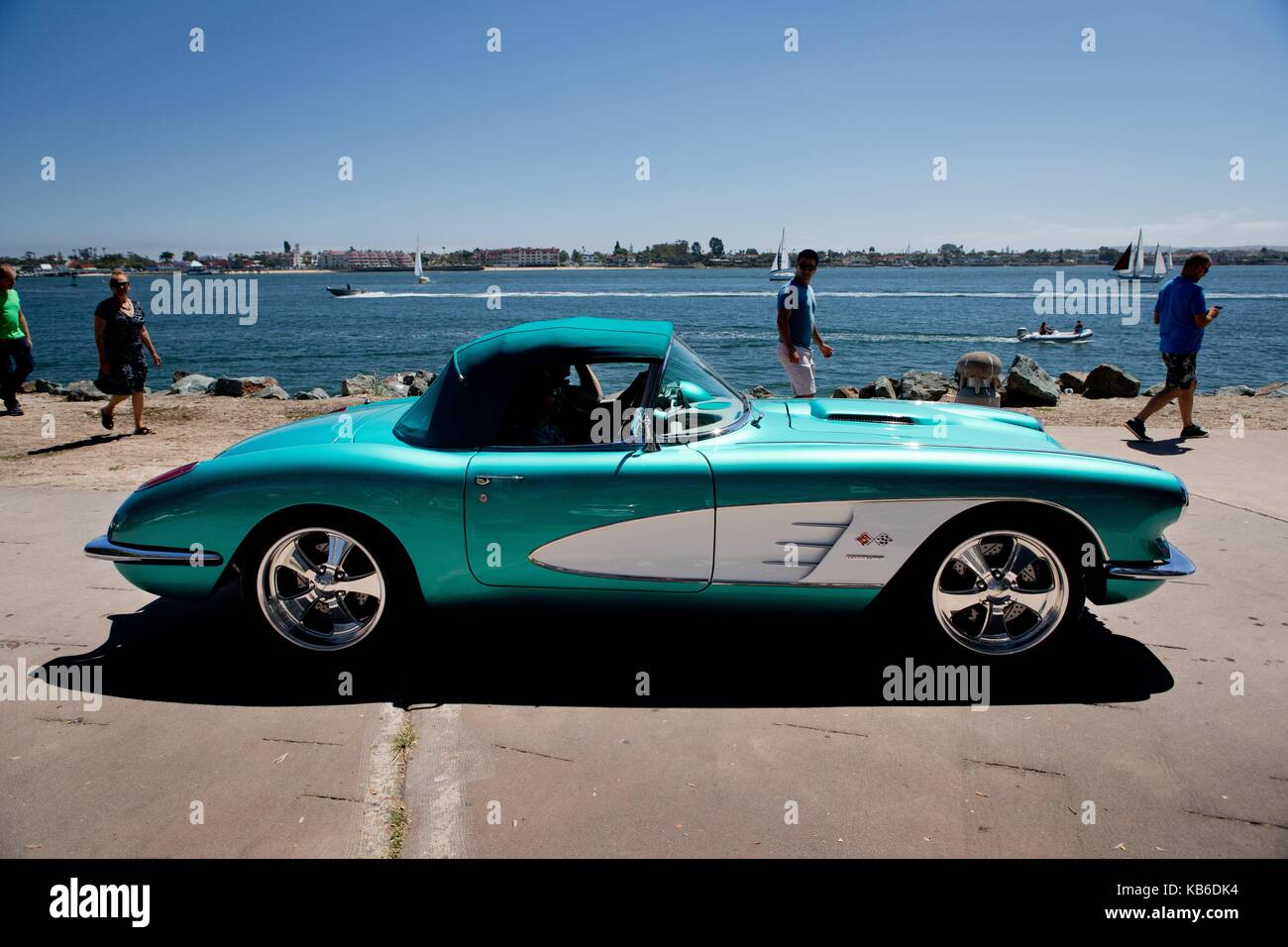 The "Plastic Fantastic All Corvette Show" at San Diego Bay showing 400 ...
