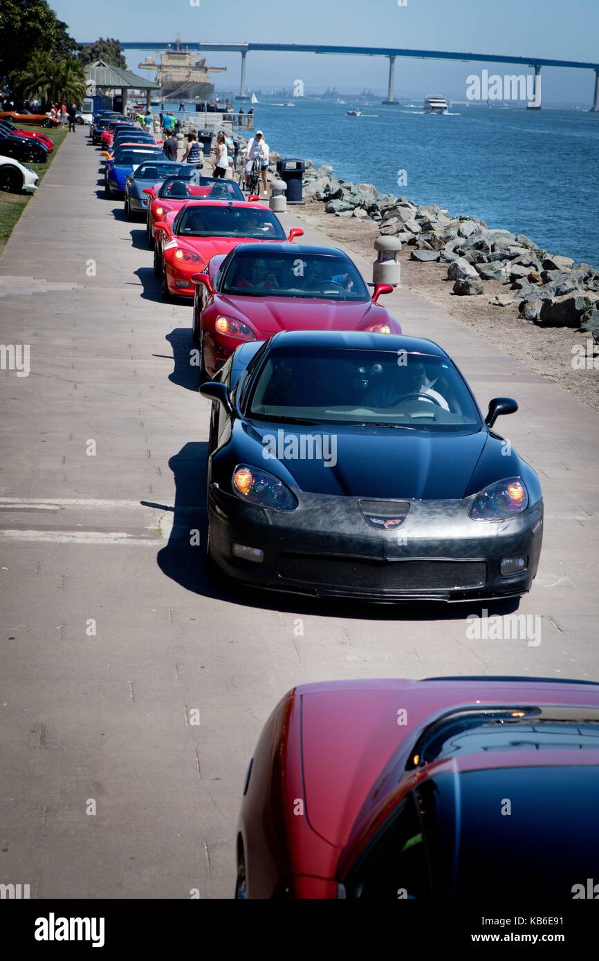 The "Plastic Fantastic All Corvette Show" at San Diego Bay showing 400 ...