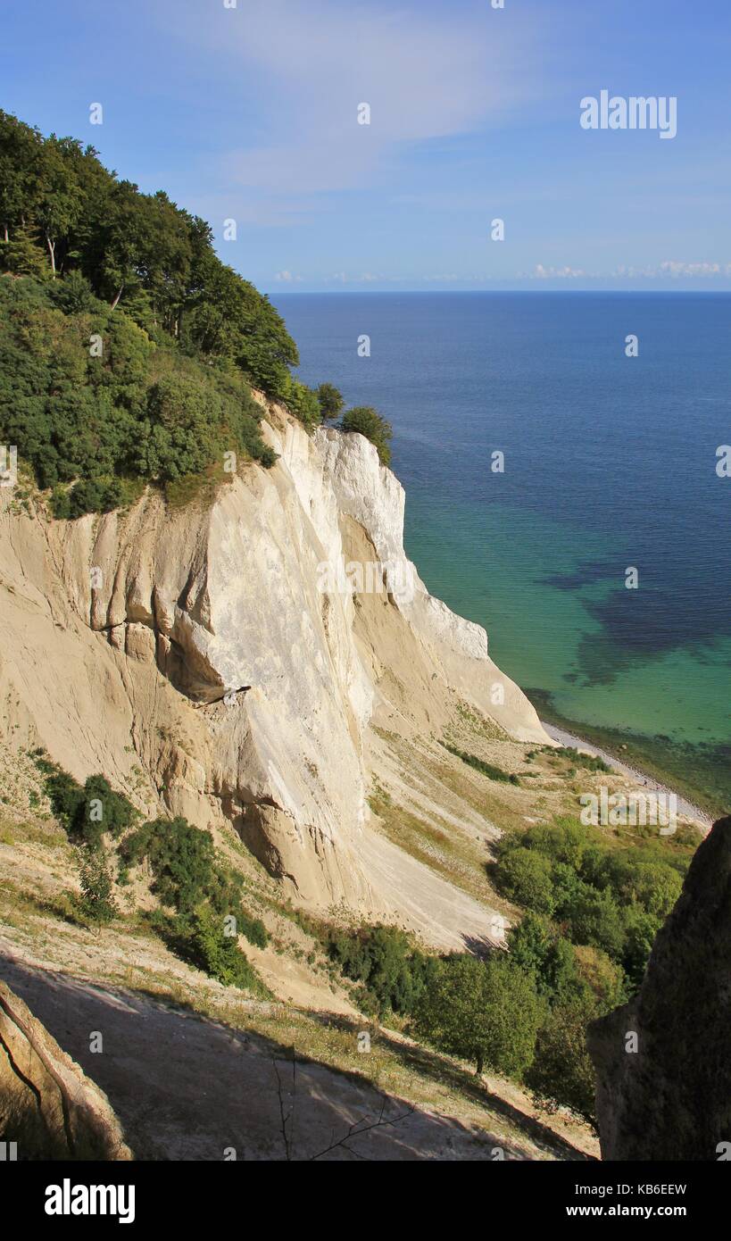 Unique landscape at the east coast of Denmark. Baltic sea Stock Photo ...