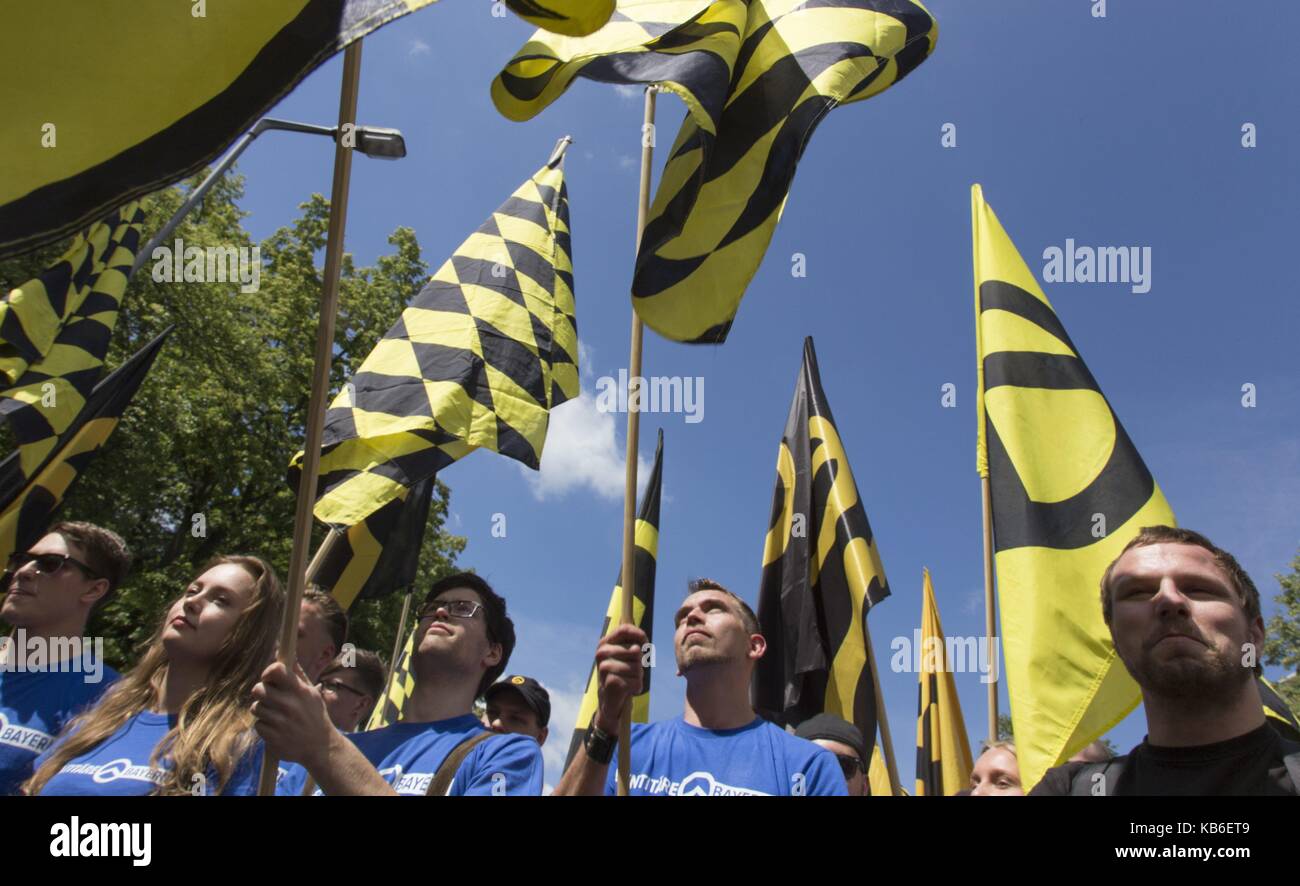Demonstration of the far-right Identitarian Movement (Identitaere ...