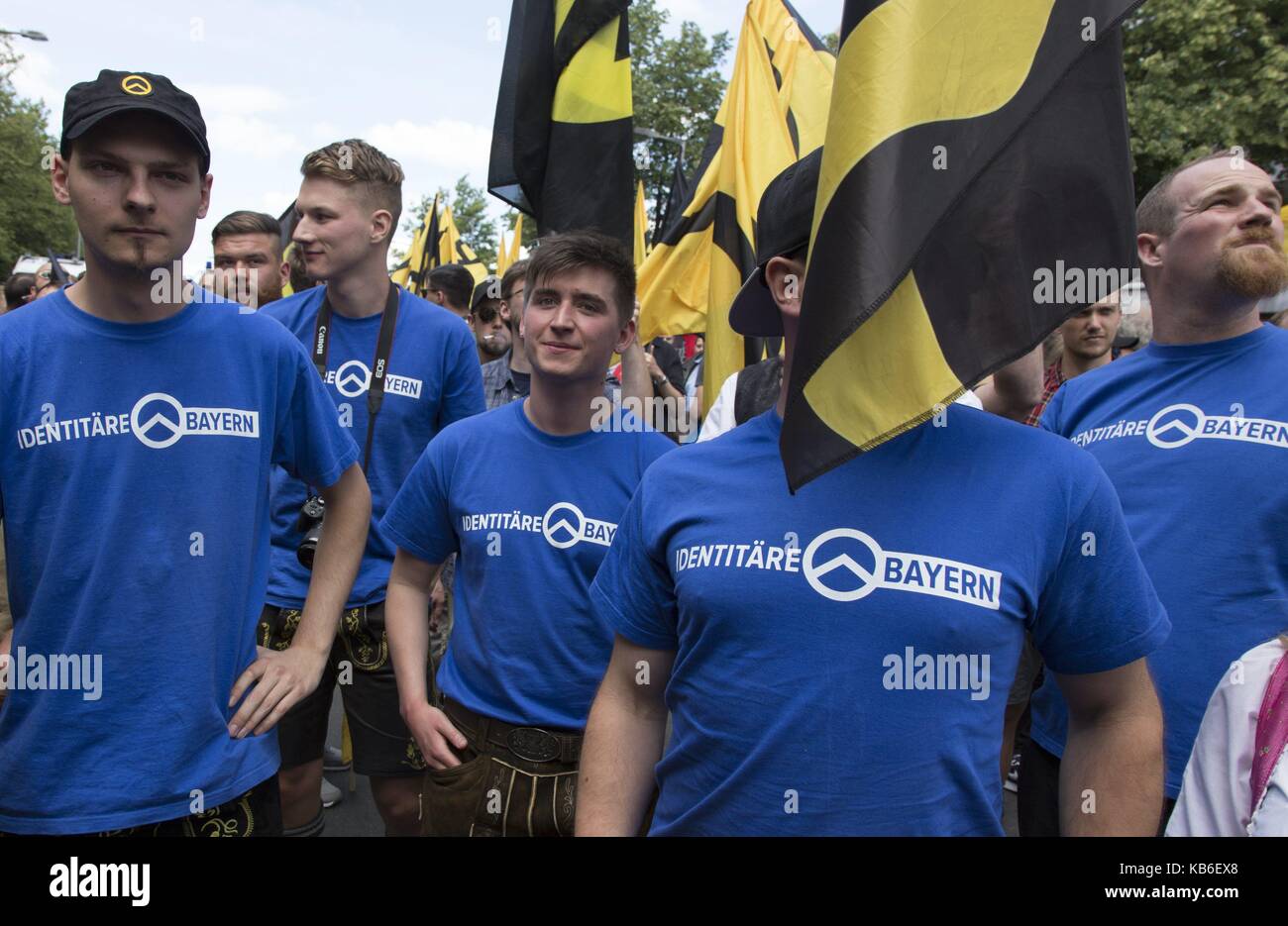Demonstration of the far-right Identitarian Movement (Identitaere ...