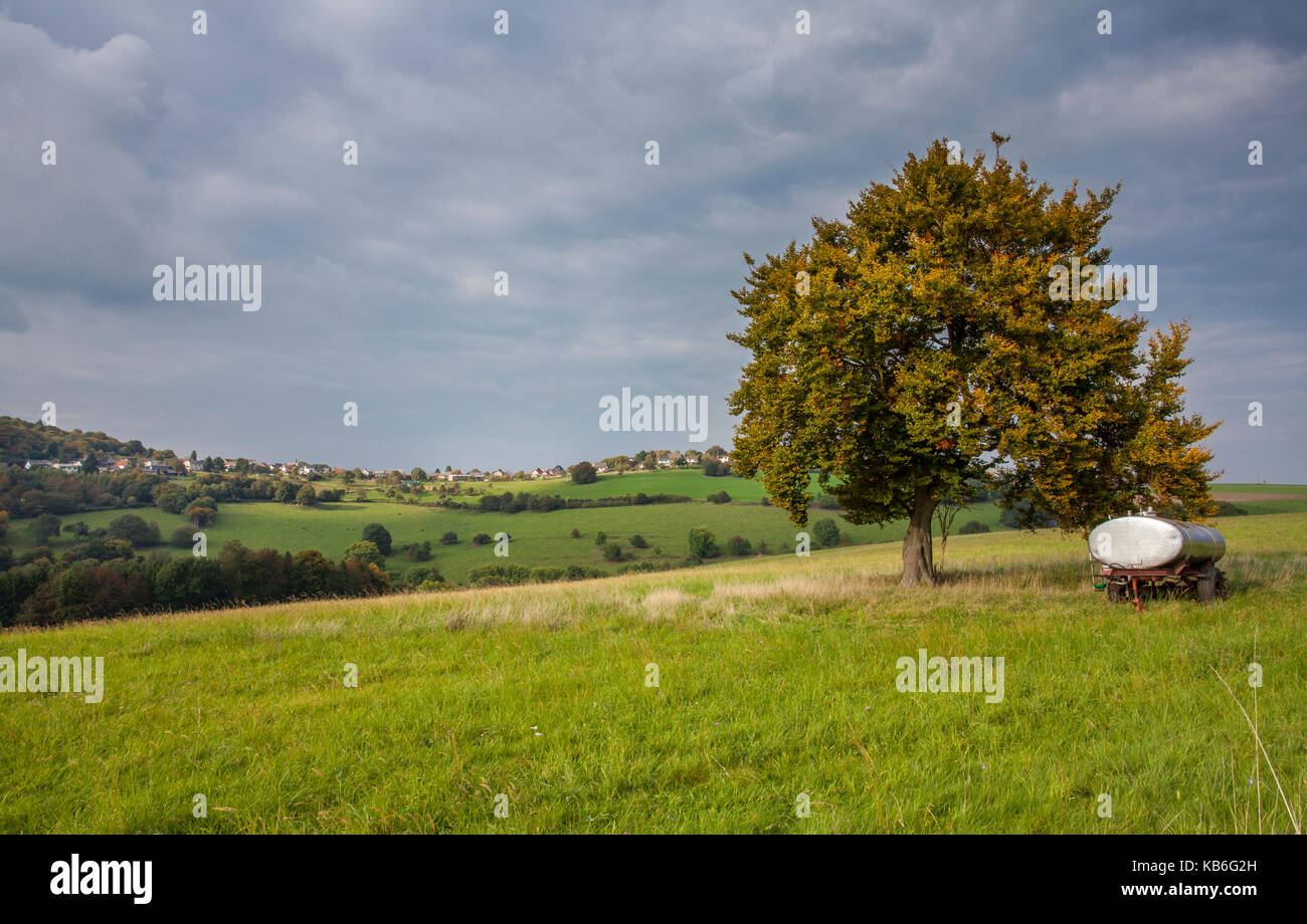 Countryside pasture and Agriculture Autumn Landscape Germany Stock ...